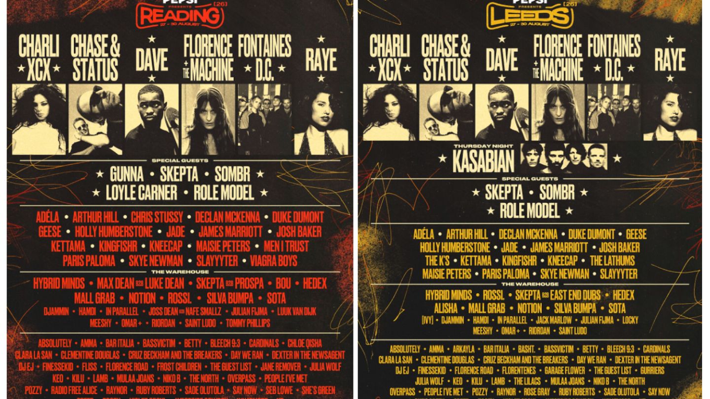 60+ Massive Acts Join the Reading & Leeds 2026 Line-up - ASBO Magazine